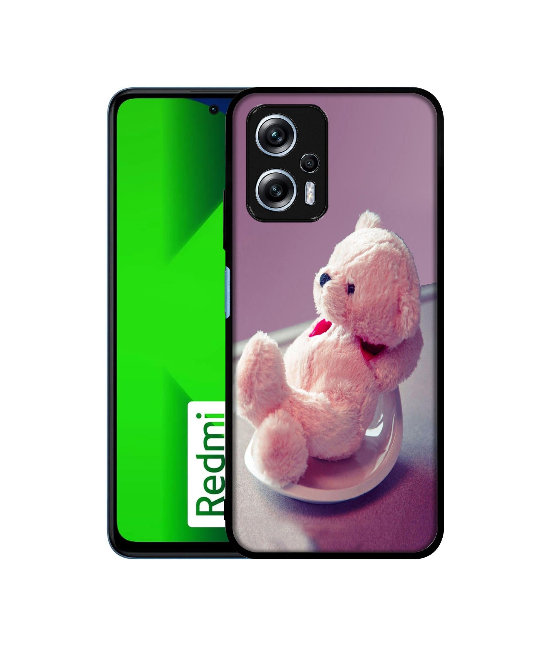 Casotec Cute Teddy Bear Design Premium 2D Printed Metal Back Case Cover ...