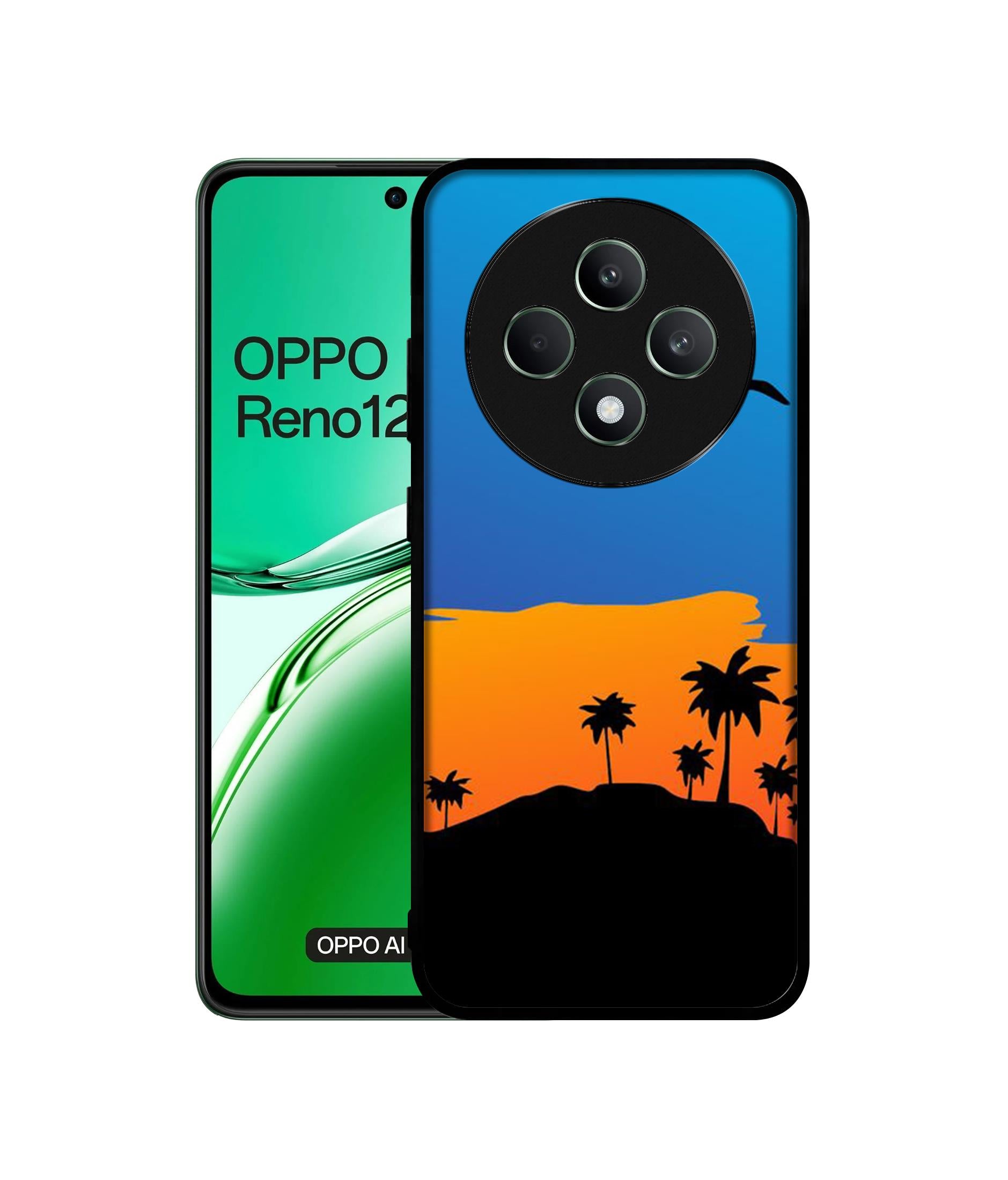 Casotec Nature Design Premium 2D Printed Metal Back Case Cover for Oppo ...