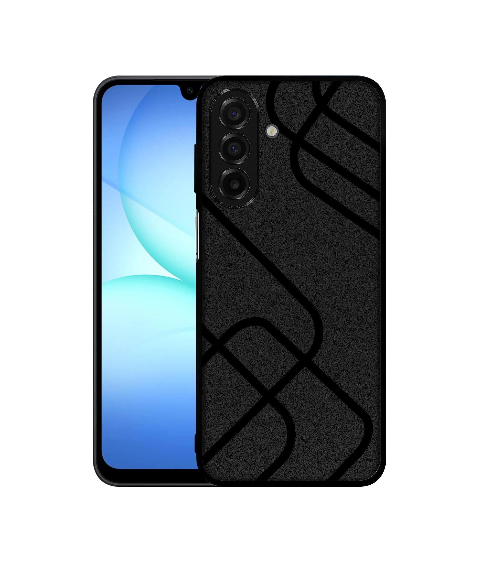 Casotec Zig-Zag Black Line Design Premium 2D Printed Metal Back Case ...