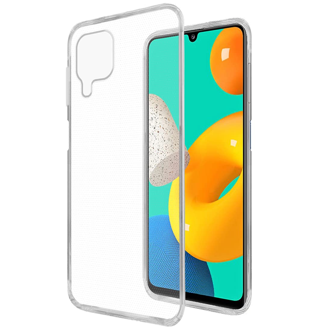 Casotec Soft TPU Back Case Cover for Samsung Galaxy M32 - Clear