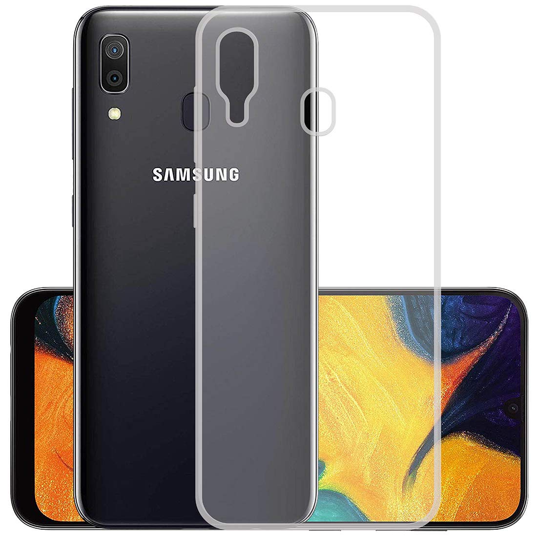 Casotec Soft TPU Back Case Cover for Samsung Galaxy A30 - Clear
