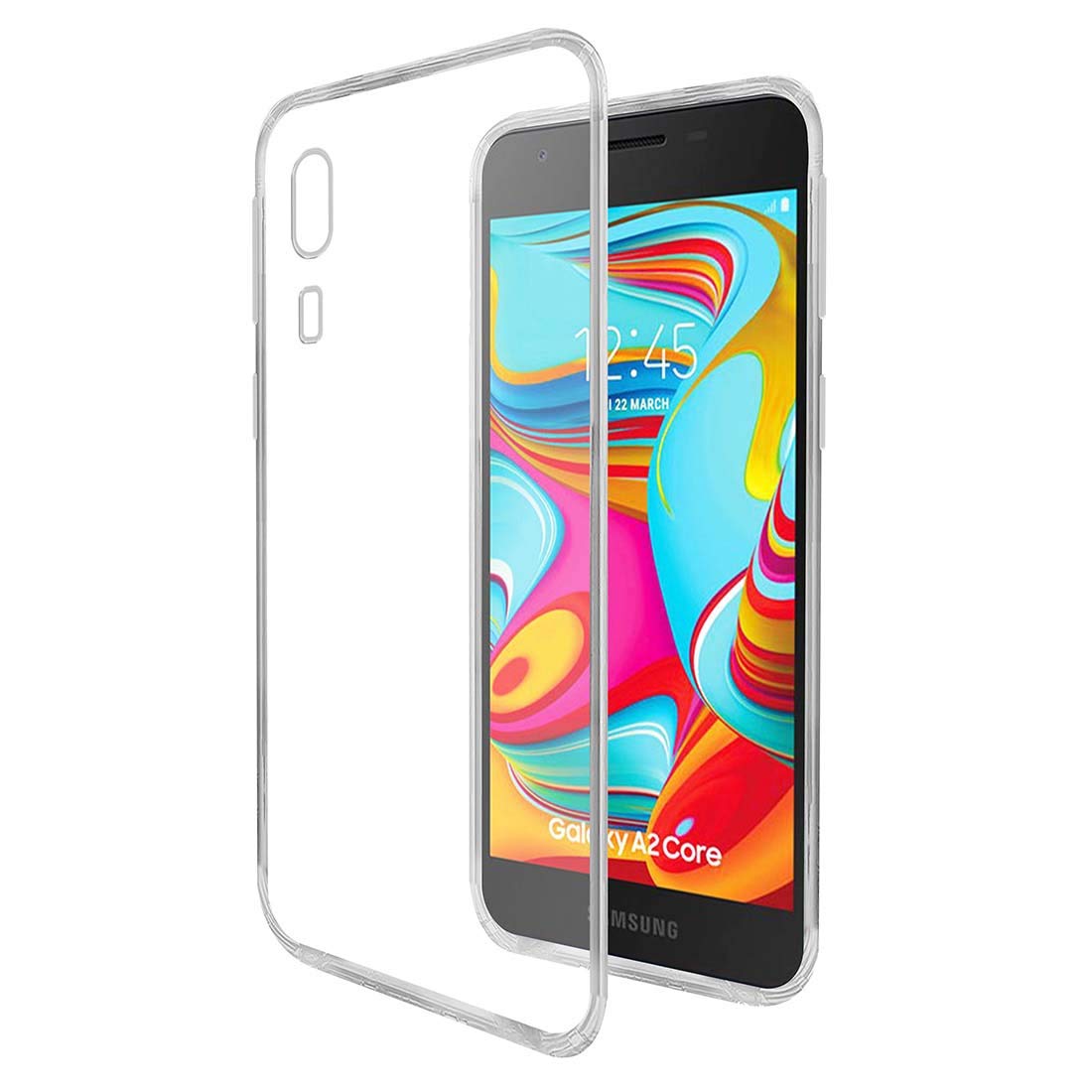 Casotec Soft TPU Back Case Cover for Samsung Galaxy A2 Core - Clear