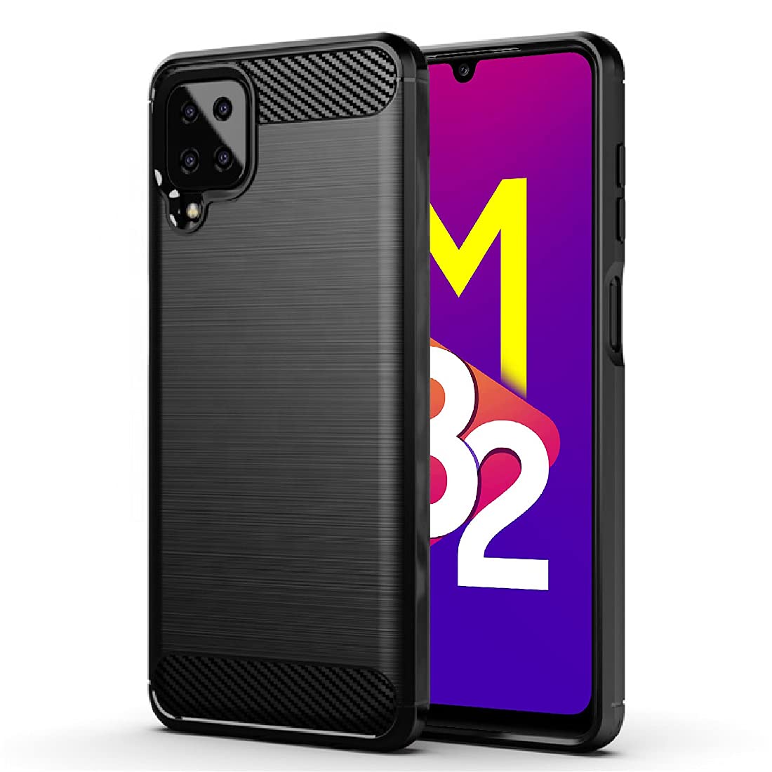 Casotec Carbon Fiber Shockproof Rugged Armor Case Cover with Metallic ...