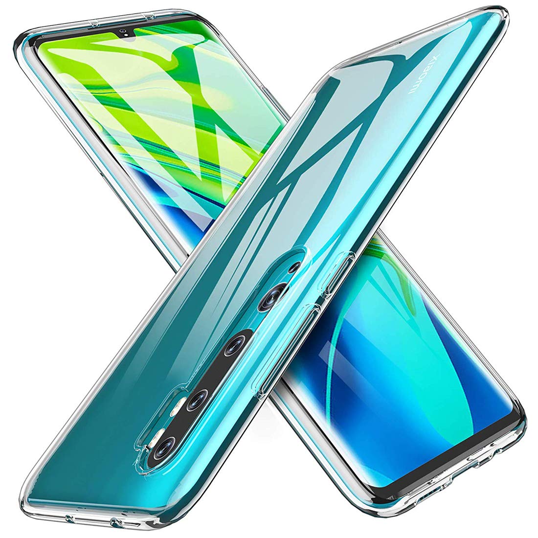 Casotec Soft TPU Back Case Cover for Mi Note 10 / Note 10 Pro - Clear