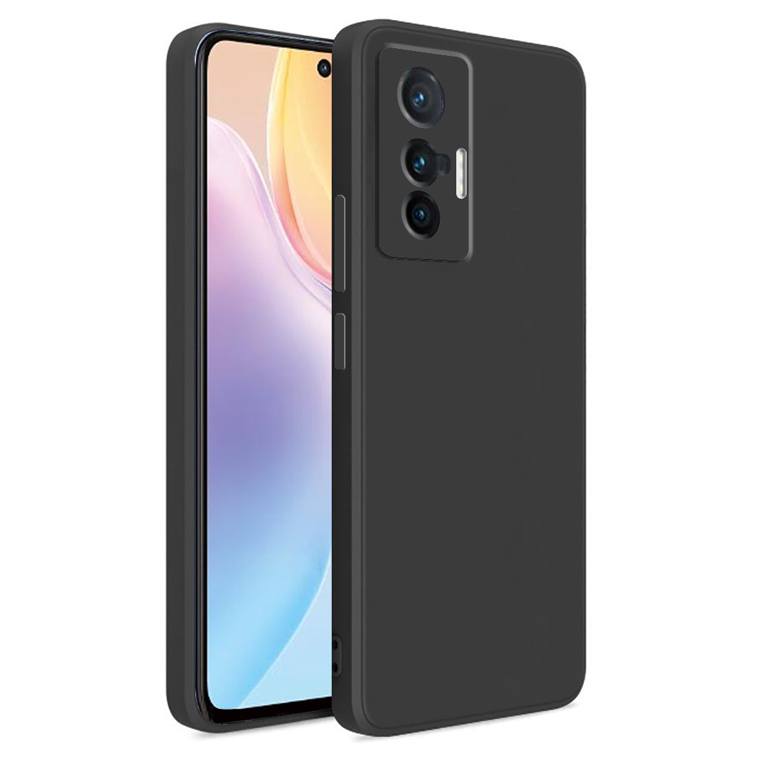 Casotec Back Cover for Vivo X70 5G | Full Camera Protection | Liquid ...
