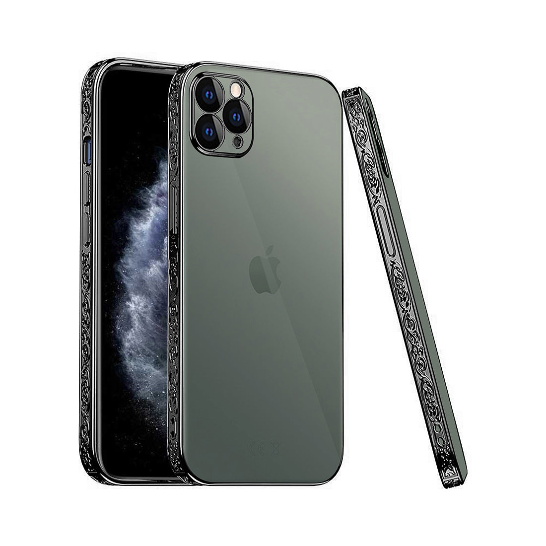 Casotec Camera Protection Bumper Cover for Apple iPhone 11 Pro - Black