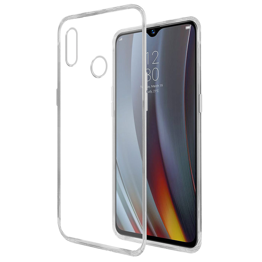 Casotec Soft TPU Back Case Cover for Realme 3 Pro - Clear