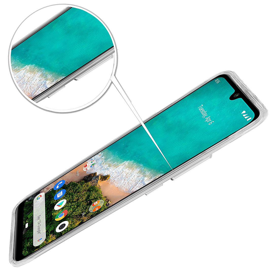 Casotec Soft TPU Back Case Cover for Xiaomi Mi A3 - Clear