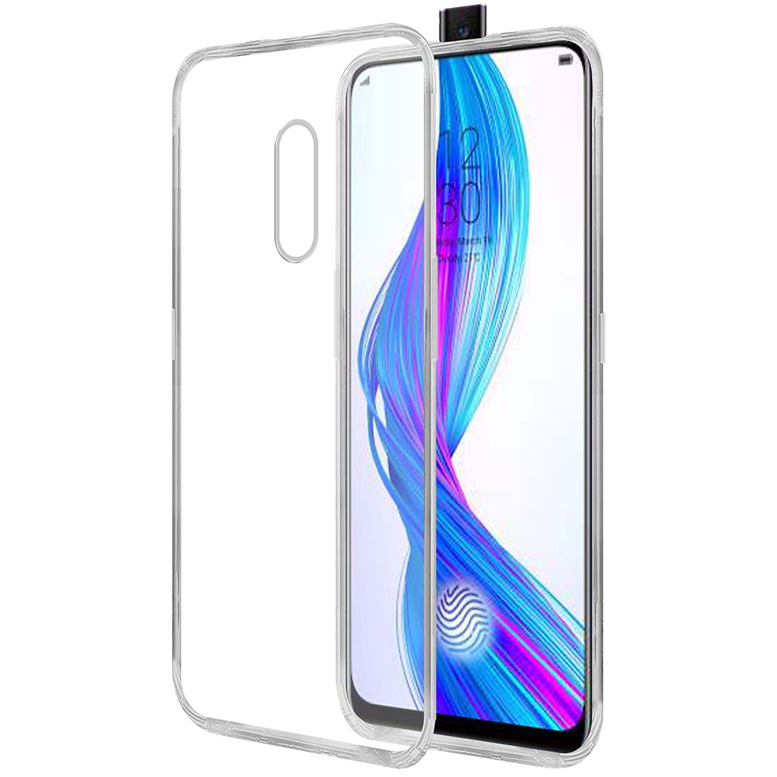 Casotec Soft TPU Back Case Cover for Realme X - Clear