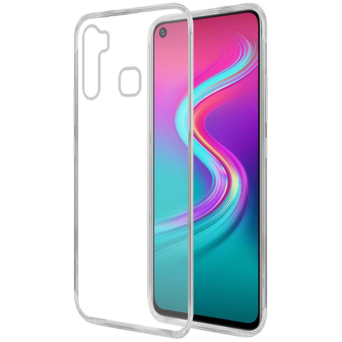 Casotec Soft TPU Back Case Cover for Infinix S5 Lite - Clear