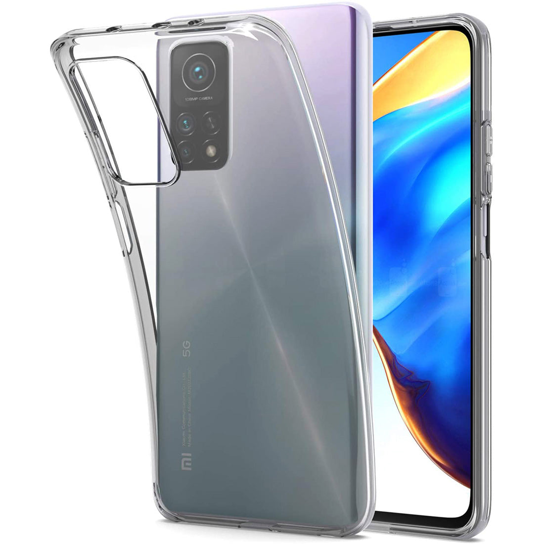 Casotec Soft TPU Back Case Cover for Mi 10T / 10T Pro 5G - Clear
