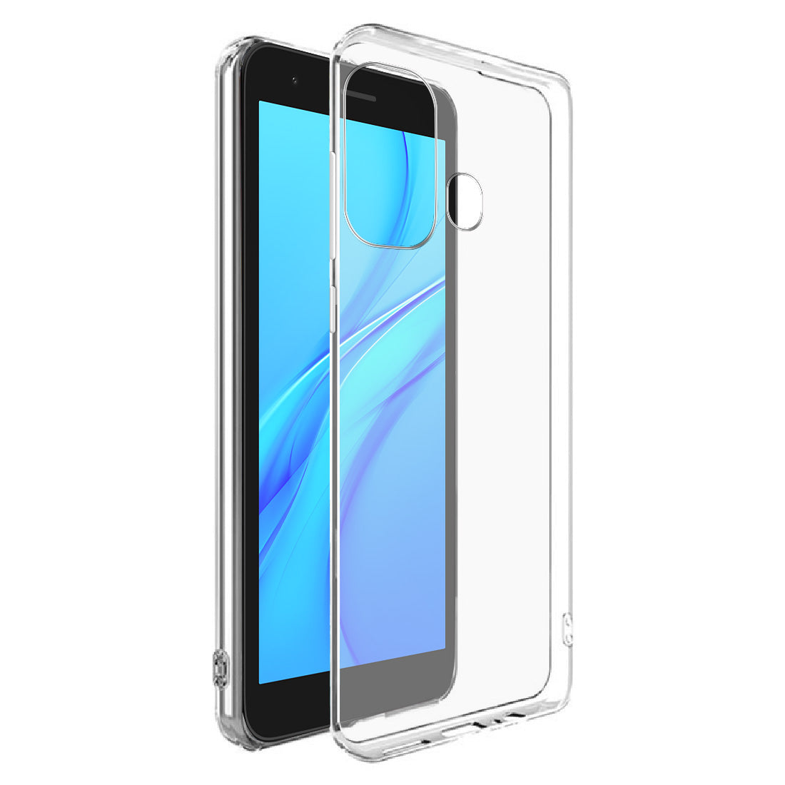 Casotec Soft TPU Back Case Cover for Itel A27 - Clear