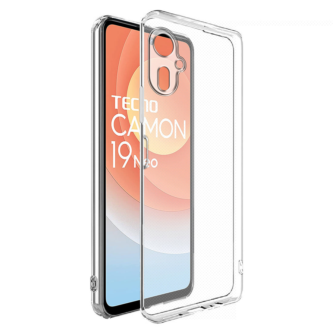 Casotec Soft TPU Back Case Cover for Tecno Camon 19 Neo 4G - Clear