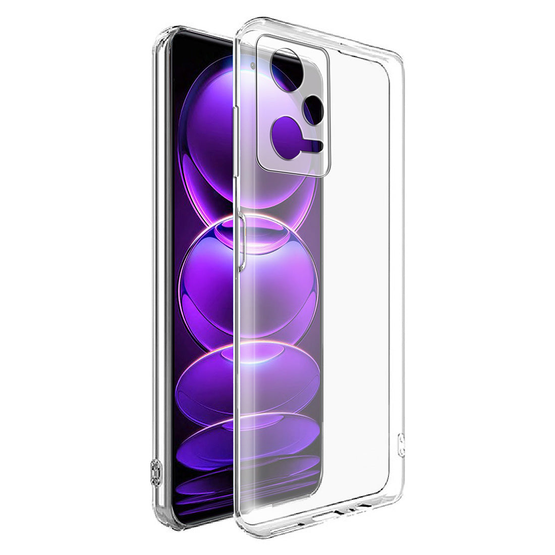 Casotec Soft TPU Back Case Cover for Redmi Note 12 Pro 5G - Clear