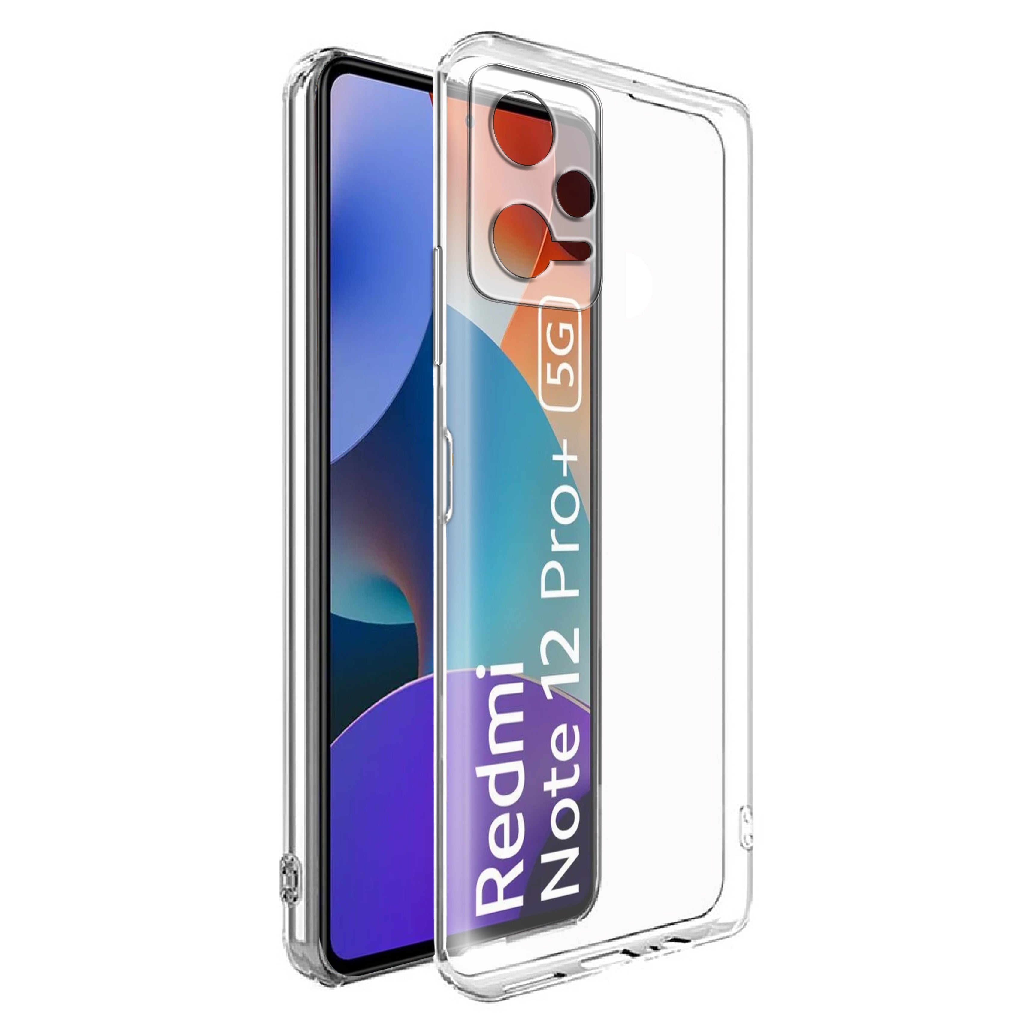 Casotec Soft TPU Back Case Cover for Redmi Note 12 Pro Plus 5G - Clear
