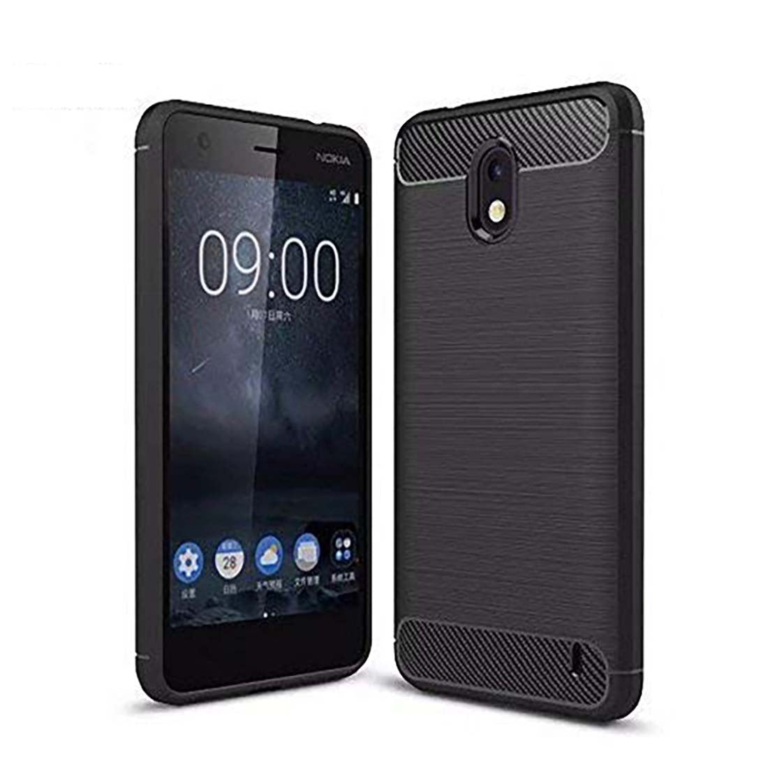 Casotec Carbon Fiber Shock Proof Rugged Armor Case Cover with Metallic ...