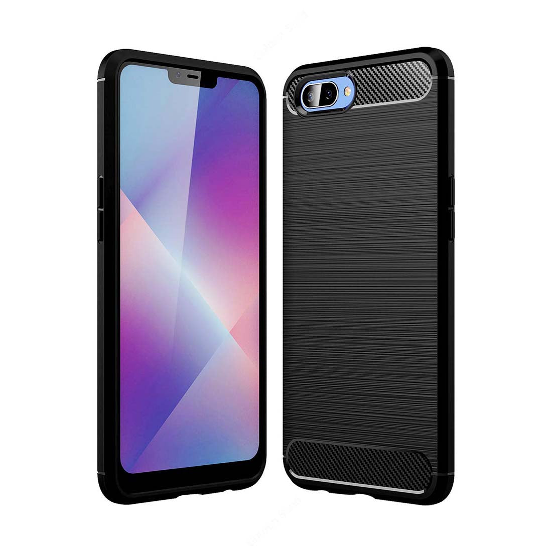 Casotec Carbon Fiber Shock Proof Rugged Armor Case Cover with Metallic ...