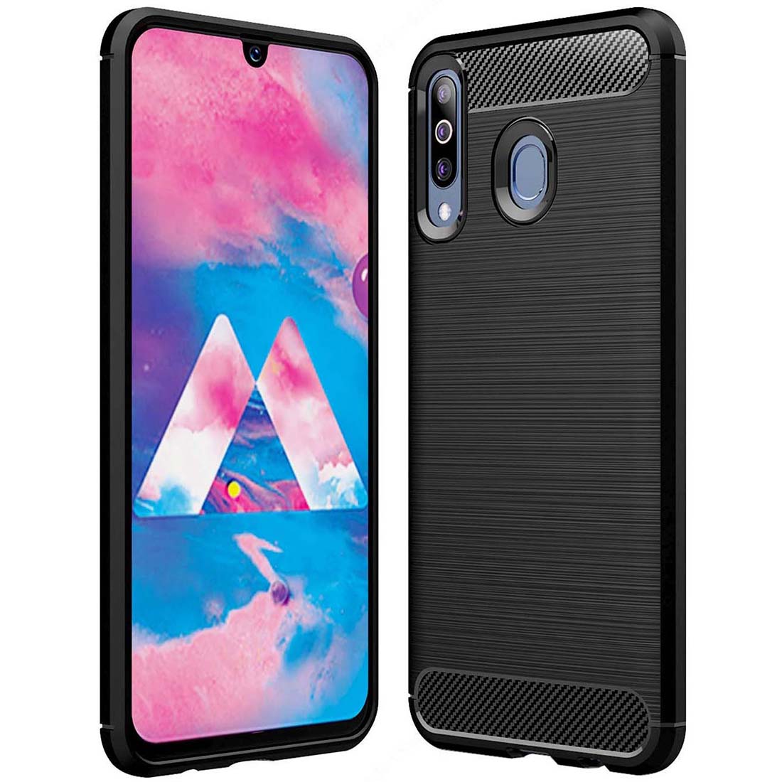 Casotec Carbon Fiber Shock Proof Rugged Armor Case Cover with Metallic ...