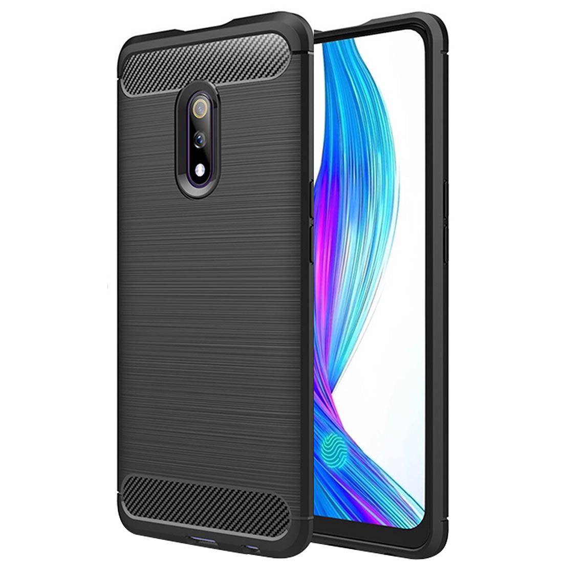Casotec Carbon Fiber Shock Proof Rugged Armor Case Cover with Metallic ...