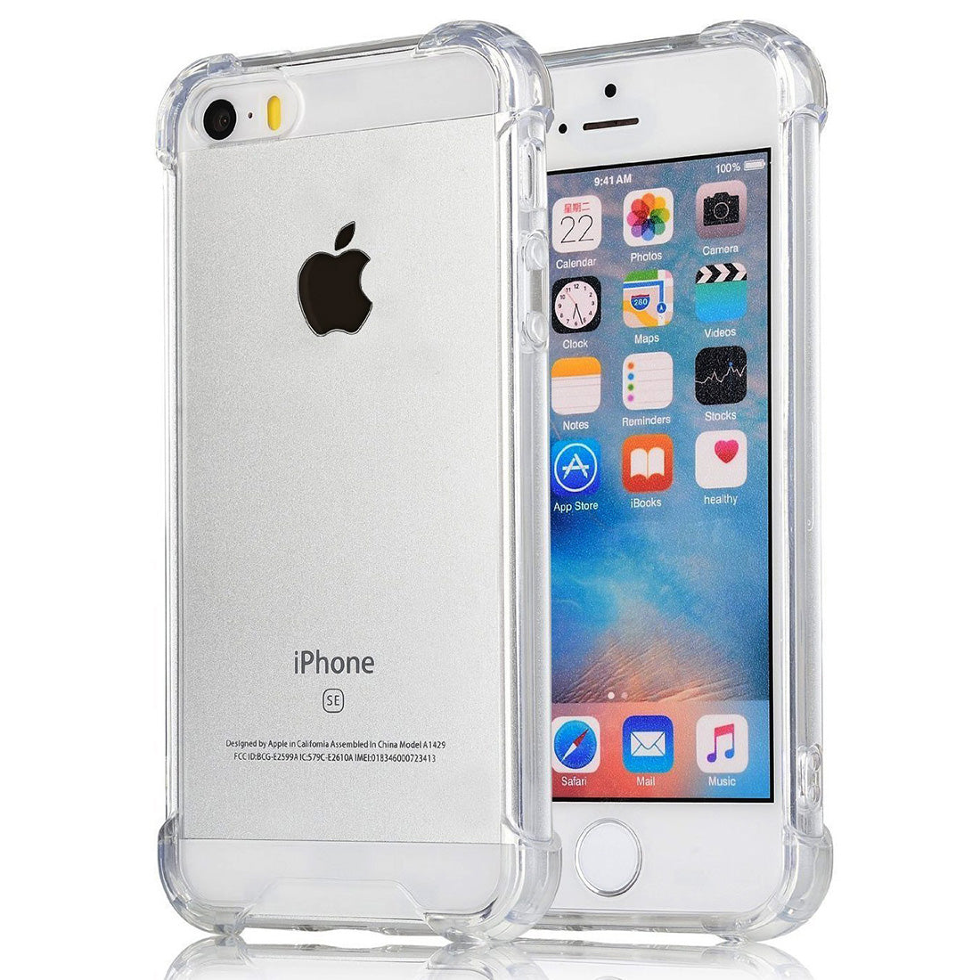 Casotec Hybrid Soft Silicon TPU Back Case Cover for Apple iPhone SE ...