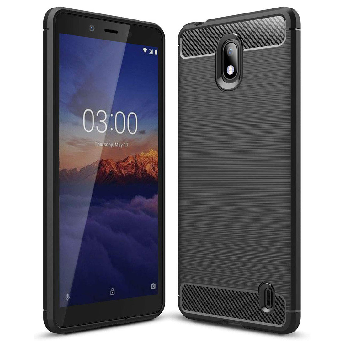 Casotec Carbon Fiber Shock Proof Rugged Armor Case Cover with Metallic ...